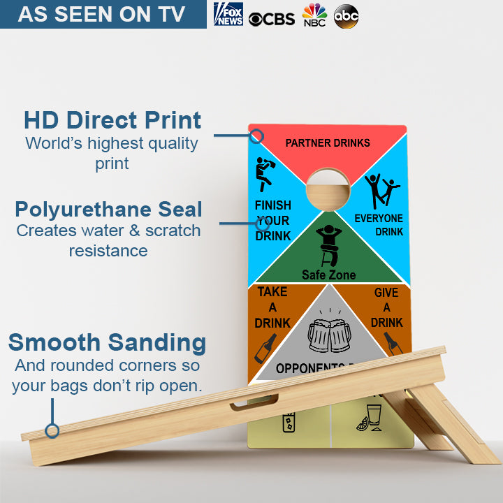 Drinking Game Professional Cornhole Boards – CornholeGamesUSA